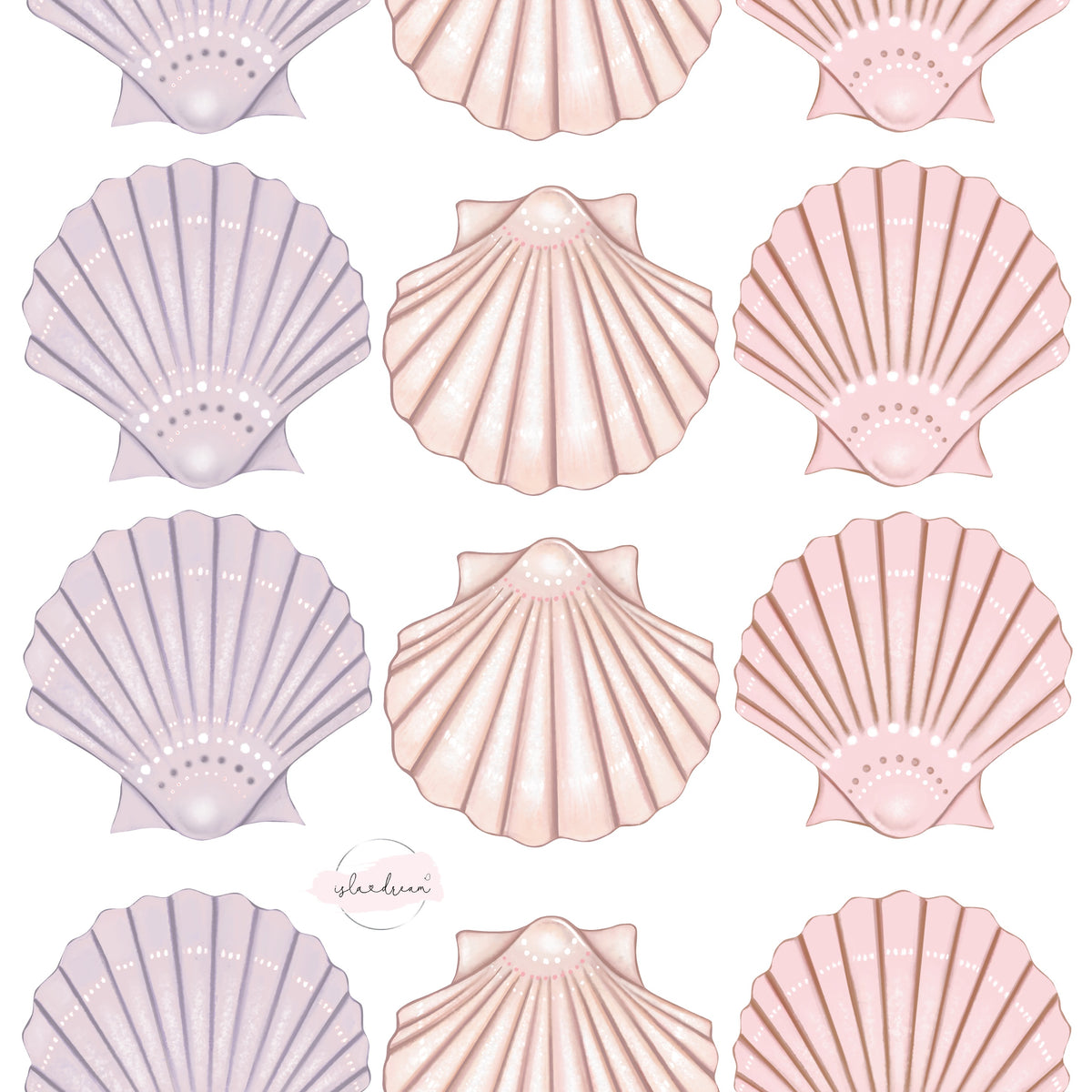 Clam Shell Wall Decals - A3 – Isla Dream Prints