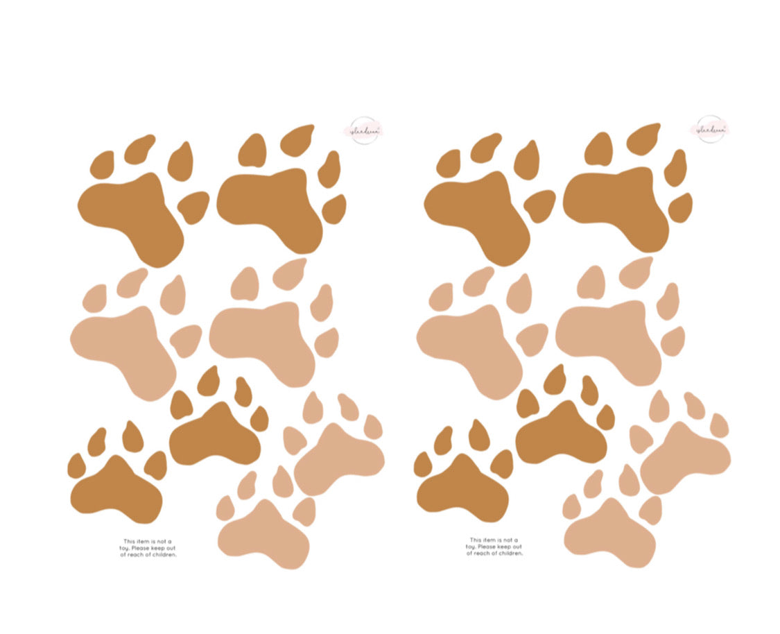 Animal Tracks Wall Decals – Isla Dream Prints