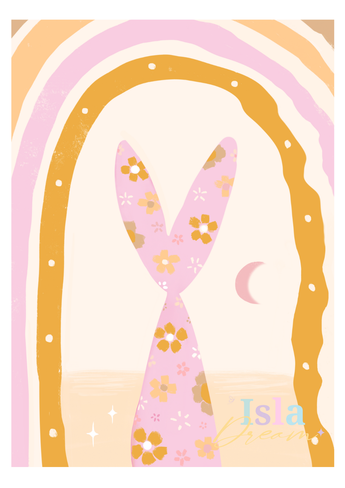 Abstract Mermaid Rainbow Print – Isla Dream Prints